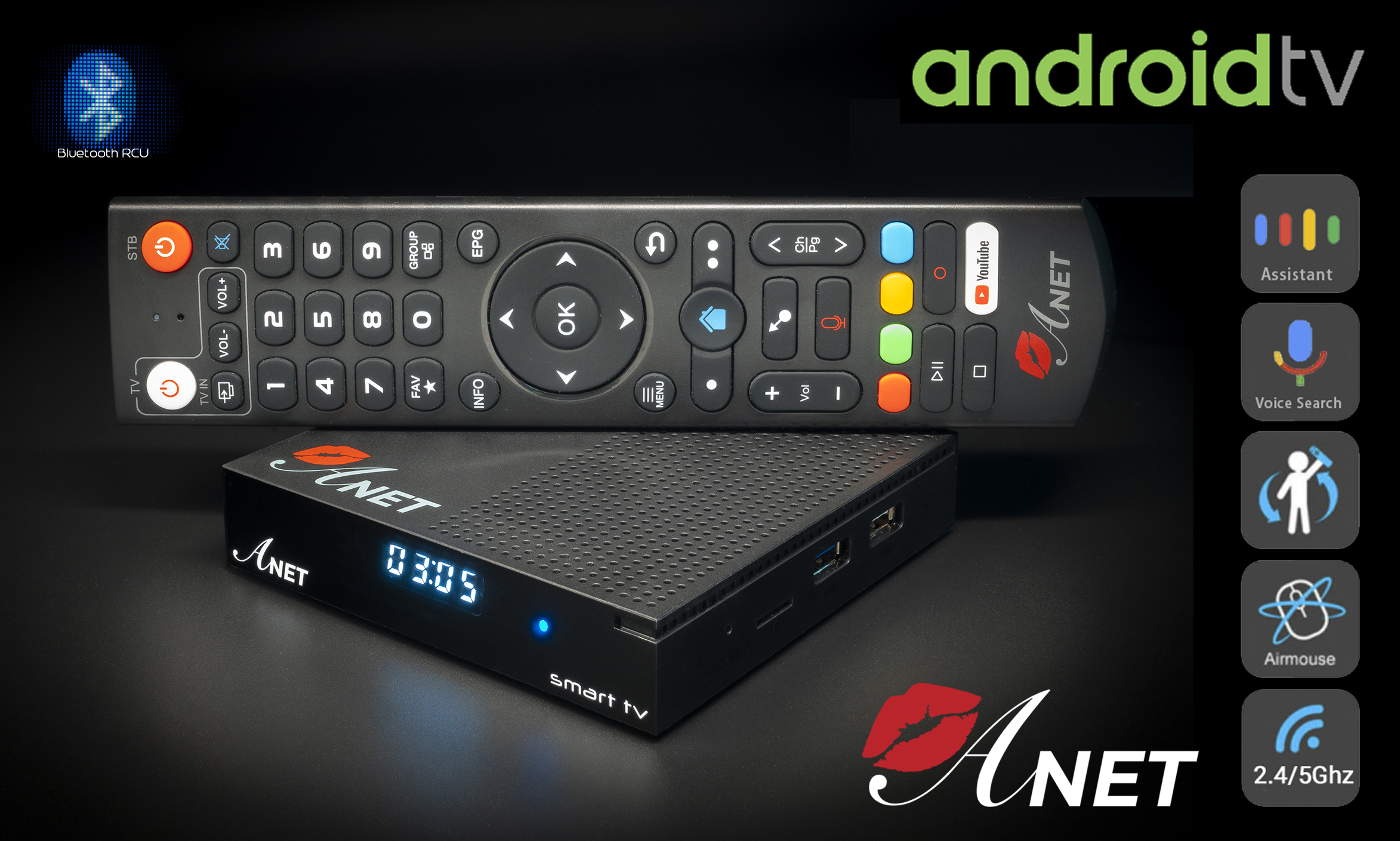 Купить Смарт приставка Anet smart TV box 4/32 на SatMaster® по ...