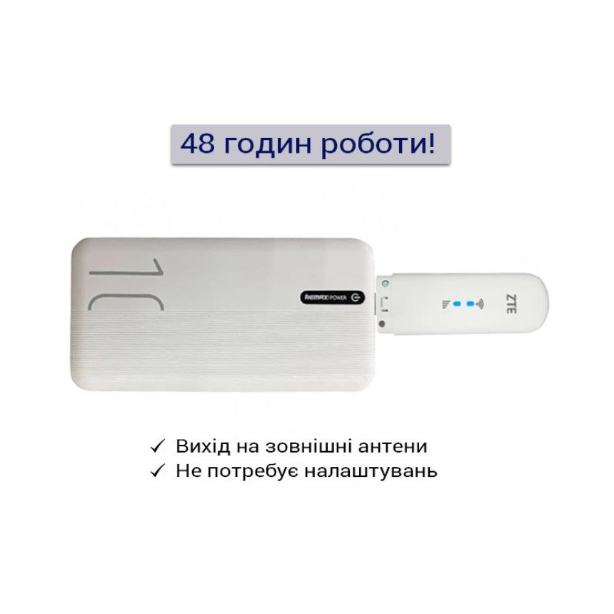 Комплект Power Bank Remax - 295 + ZTE MF79u Box - ціна, опис ...